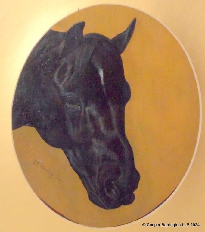 John Frederick Herring Sr. | J F Herring, Sen.Study of a Black Horse's ...
