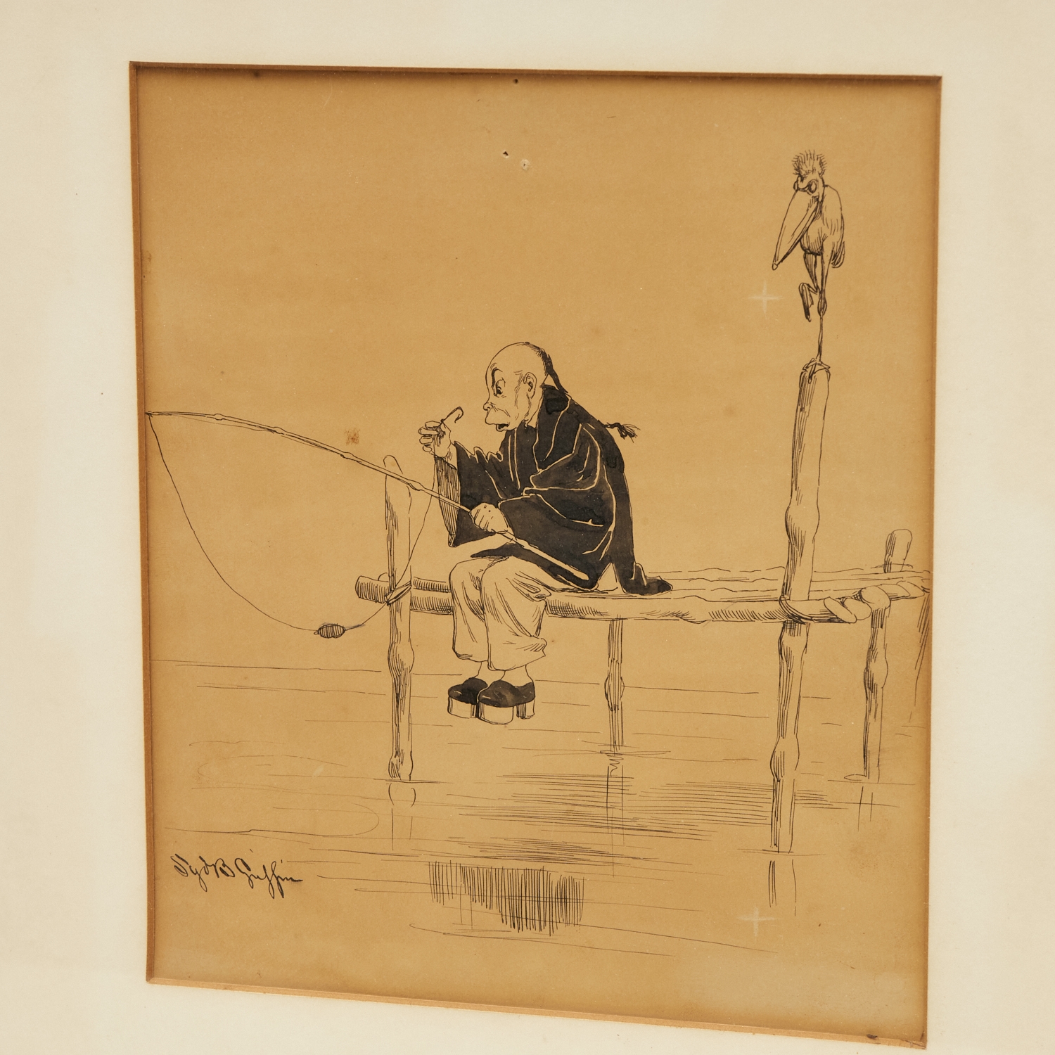 Syd B. Griffin | Syd B. Griffin, triptych ink comic drawing | MutualArt