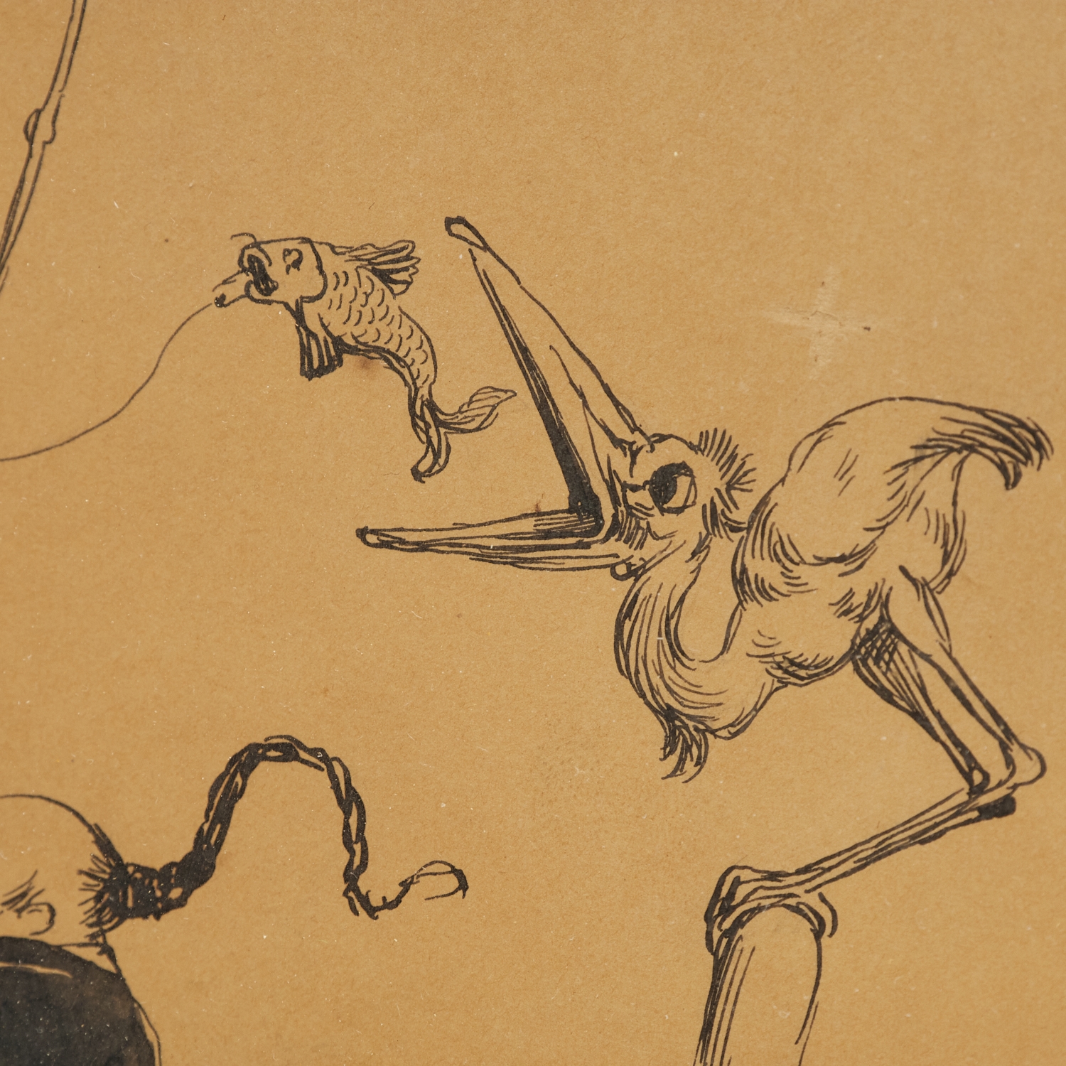 Syd B. Griffin | Syd B. Griffin, triptych ink comic drawing | MutualArt