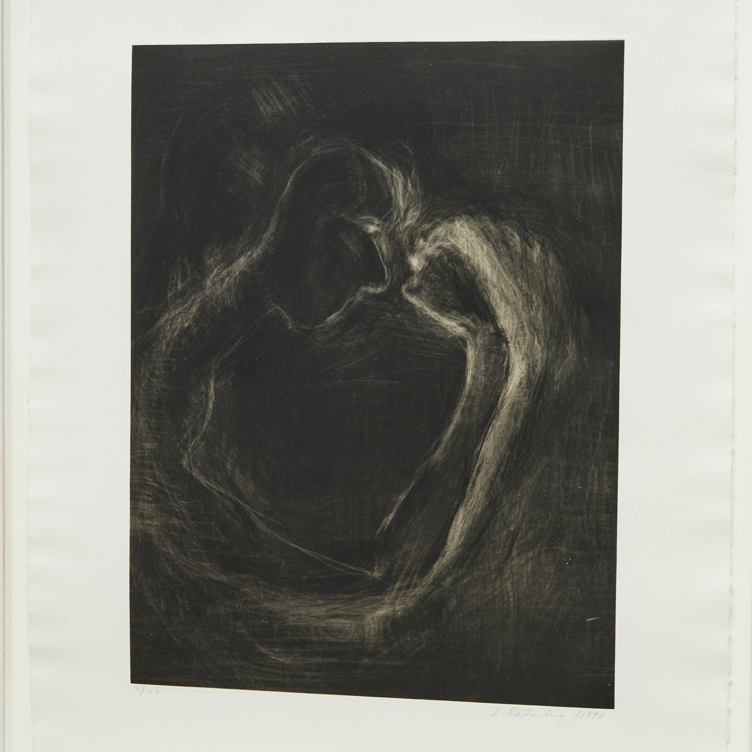 Susan Rothenberg | Susan Rothenberg, mezzotint #2, 1990 (1990) | MutualArt