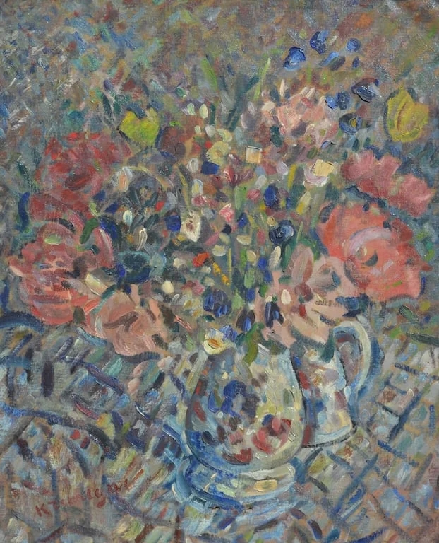 Pinchus Krémègne | Floral still-life (Mid 20th Century) | MutualArt