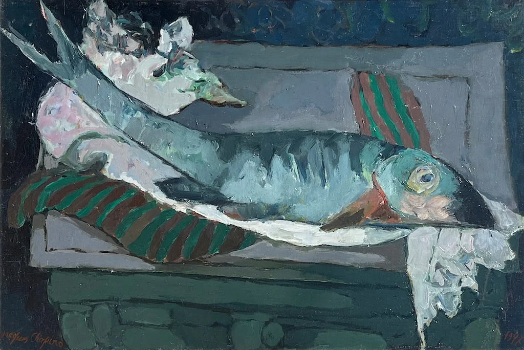 Jacques Chapiro | Still-life with a fish (1947) | MutualArt