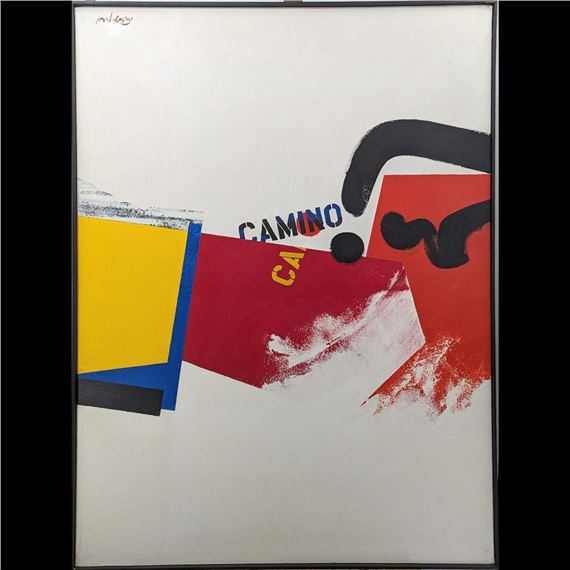 Jon Henry | Large American Jon Henry 1916-90 Acrylic Abstract Painting ...