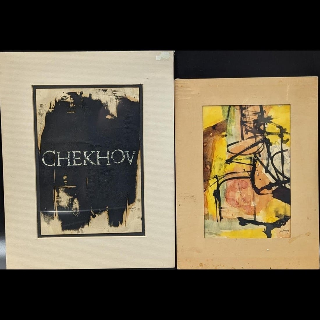 Jon Henry | Pair Of Signed American Jon Henry 1916-90 Original Pieces ...