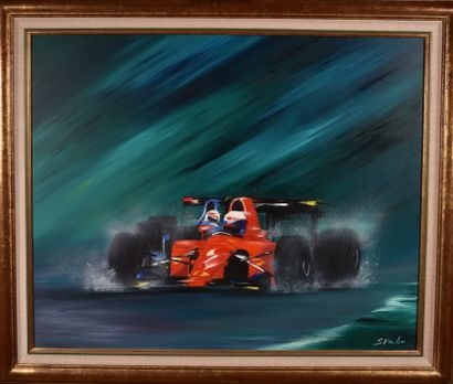 Victor Spahn | Victor SPAHN, born 1949. Formule 1 oil | MutualArt