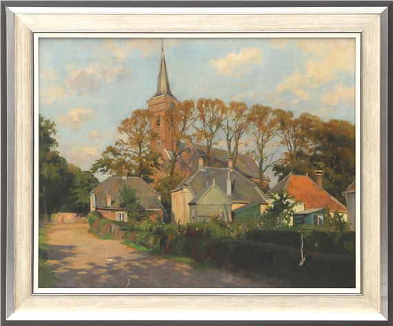 Hendrikus Elias Roodenburg | Stadsgezicht Wassenaar in volle zon (1936 ...