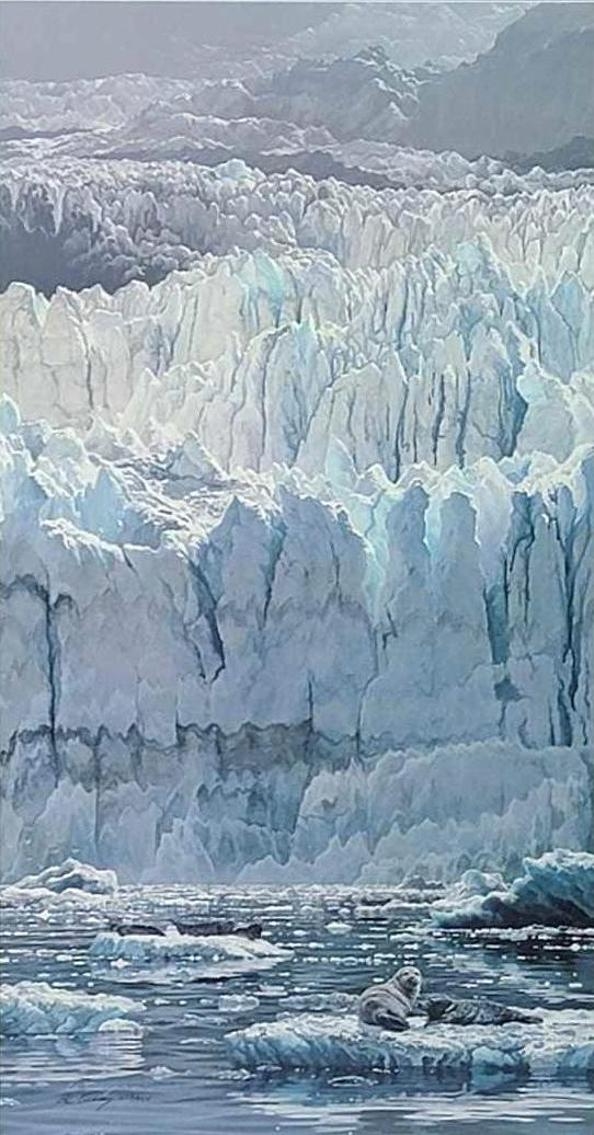 Ed Tussey | Glacier and Harbor Seals | MutualArt