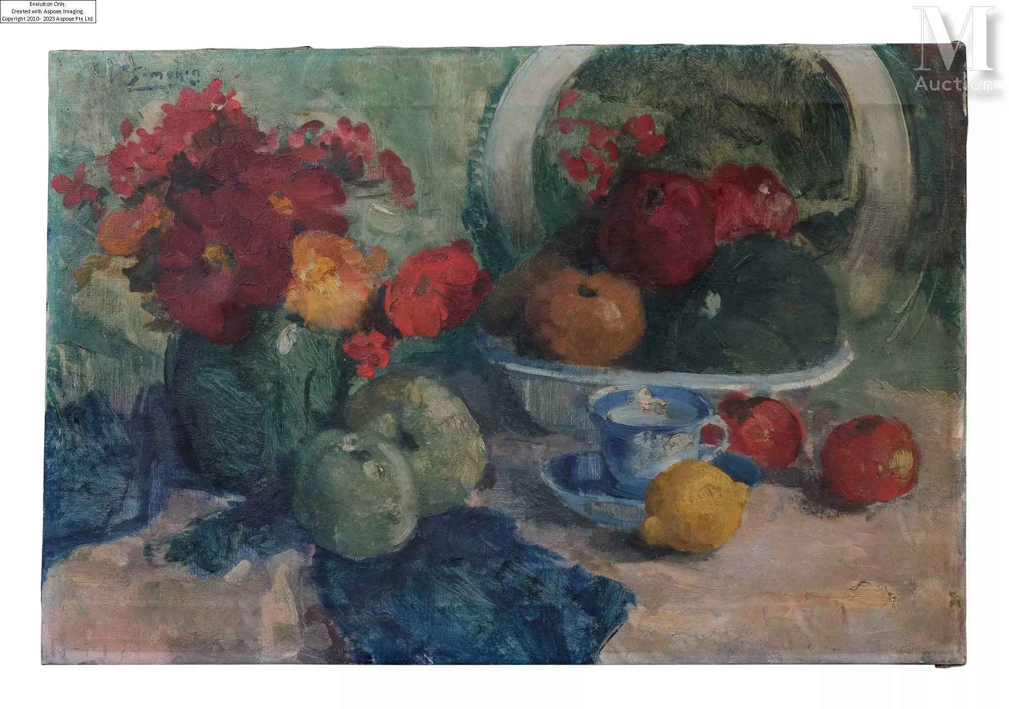 Victor Simonin | Nature morte au fruit | MutualArt