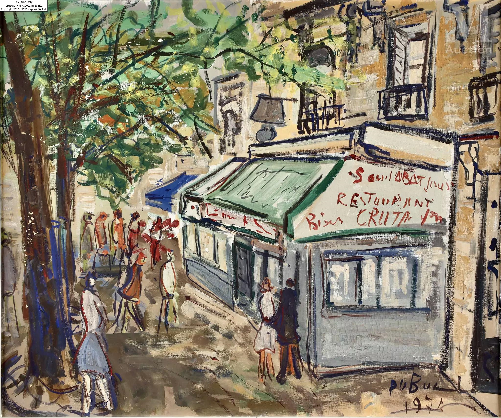 Roland Dubuc | Un Restaurant à Montmartre | MutualArt