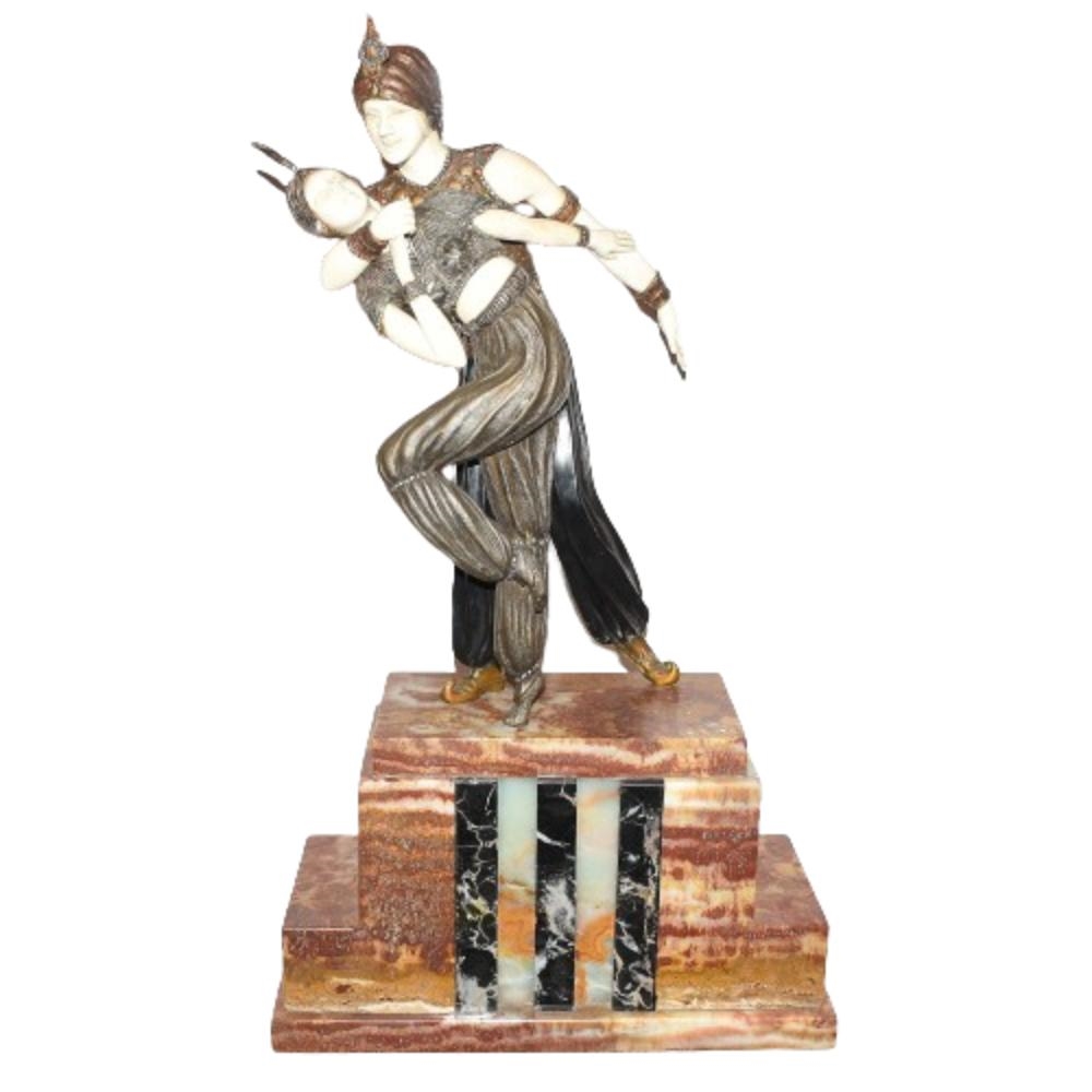 Demétre H. Chiparus | Large bronze and ivory figure Group of the ...