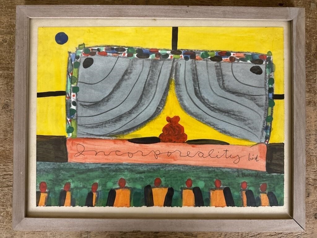 Irwin Hollander | Interior with stage | MutualArt