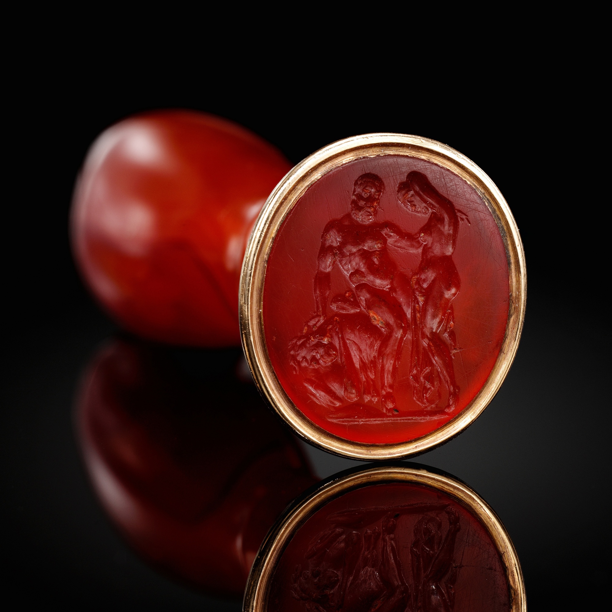 Italian School, 18th Century | Seal intaglio with Hercules and Iole ...