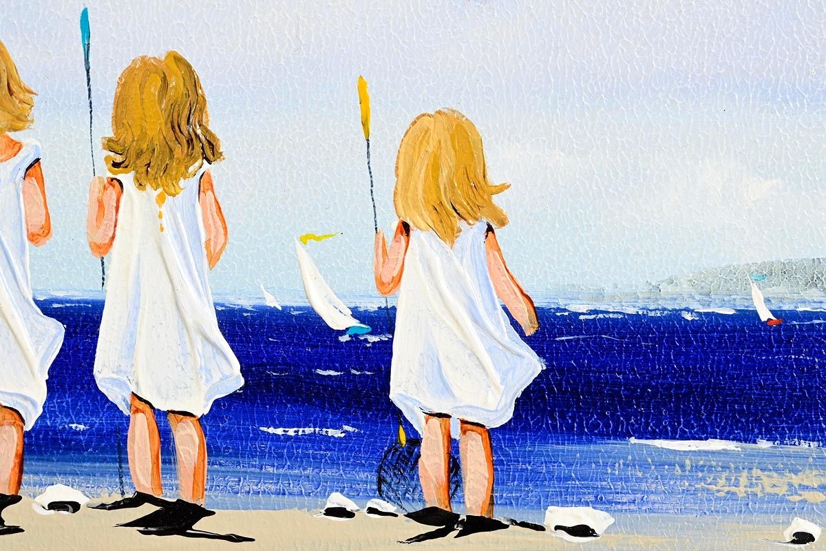Michelle Carolan | Girls at the Beach | MutualArt