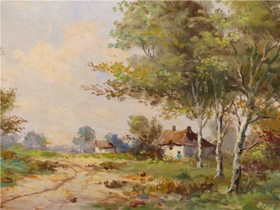 Martin Lenterman | Martin Lenterman. (Dutch 20th century school) rural ...