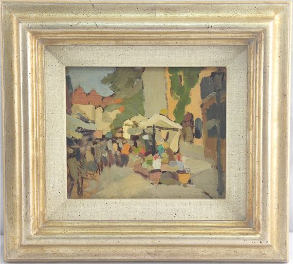 Hans Zank | Spandau-Auf dem Wochenmarkt (1895) | MutualArt