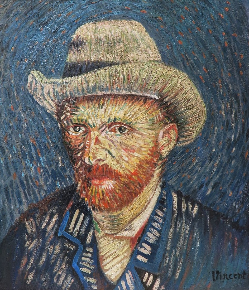 Vincent Van Gogh | Self-Portrait with Grey Felt Hat | MutualArt