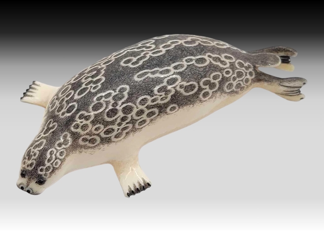 Alvin Aningayou | Baleen & Scrimshaw Ringed Seal | MutualArt