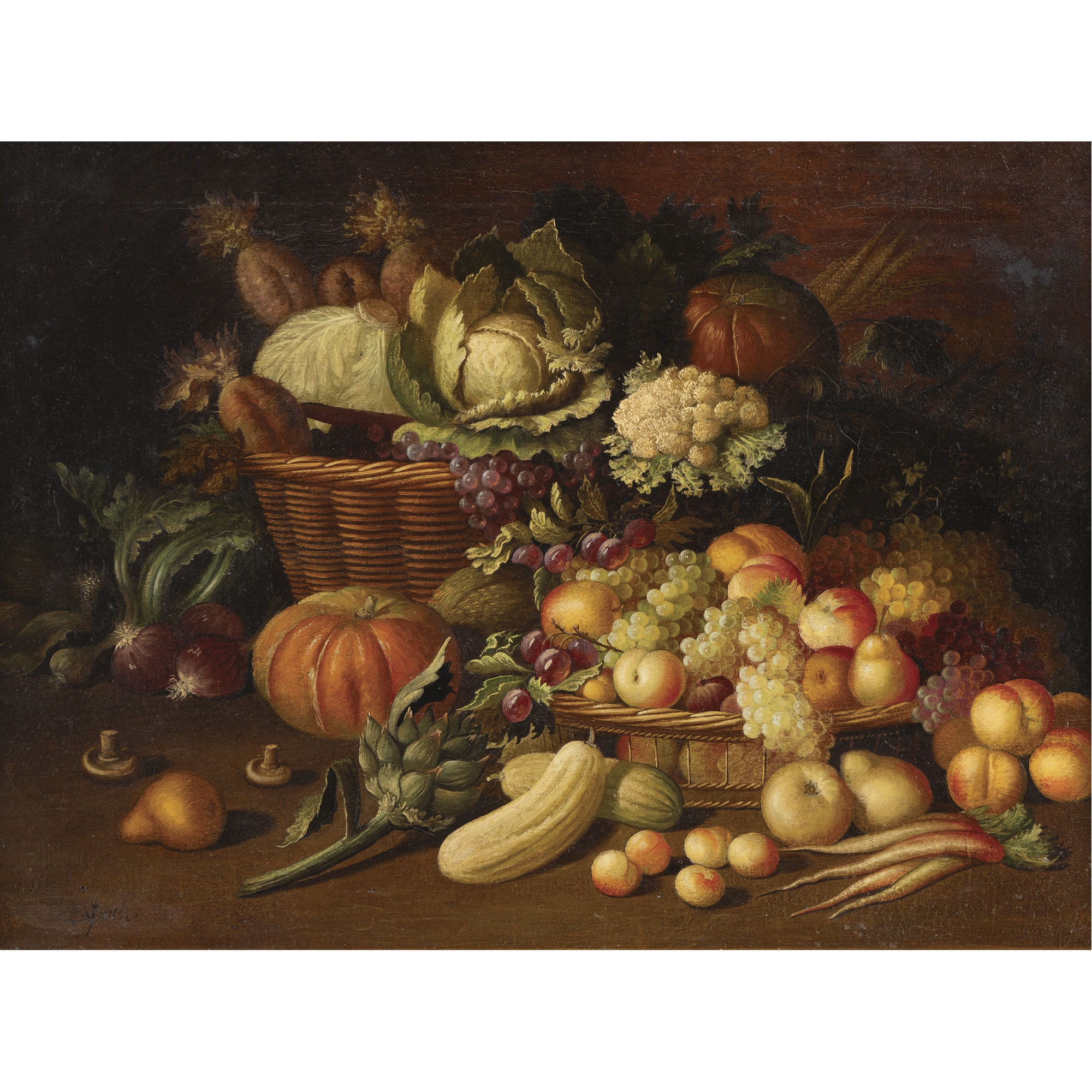 Luis de Pereda | Bodegón con frutas y verduras | MutualArt