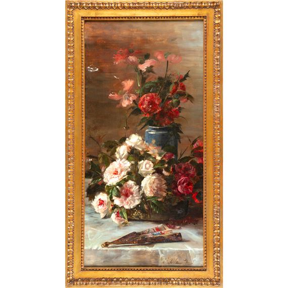 Josefa Garcia Greno | Flores y abanico | MutualArt