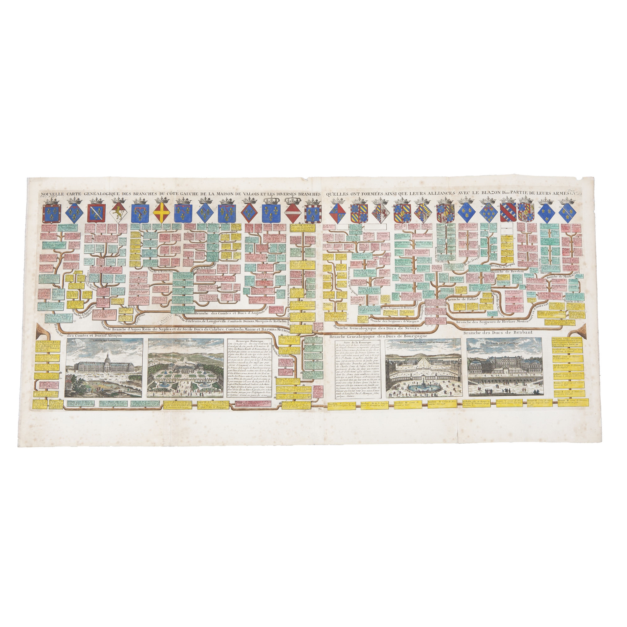 Henri Abraham Chatelain | Nouvelle carte genealogique des branches du ...