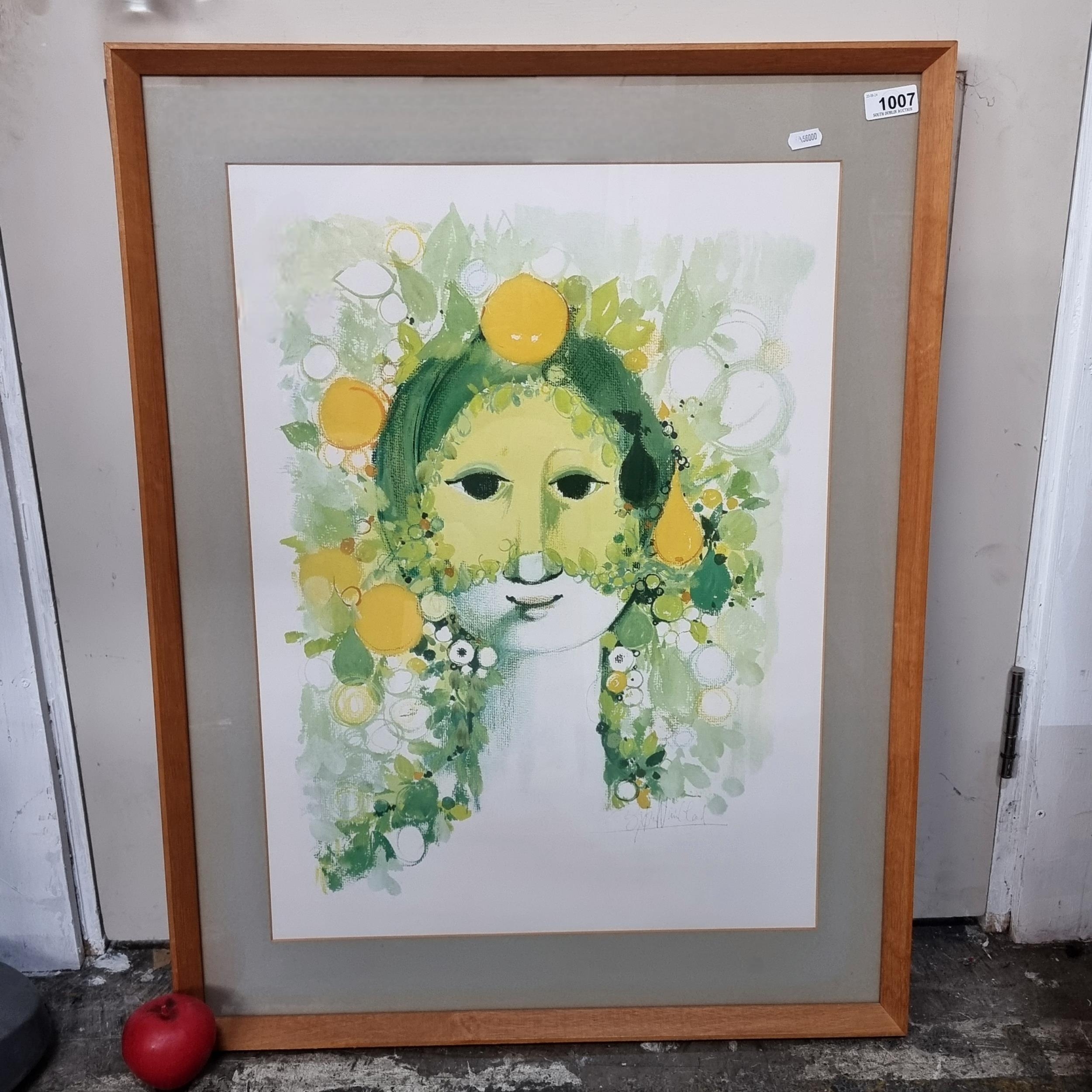 Bjorn Wiinblad | A stunning large print / poster of 1980s Goddess of ...