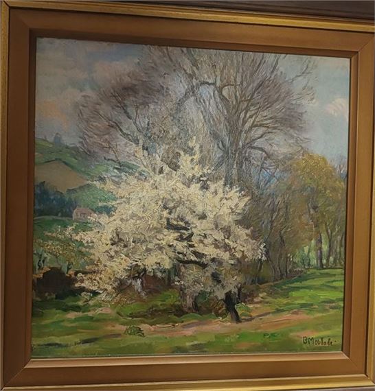 Georges Moullade | Les pommier en fleurs | MutualArt