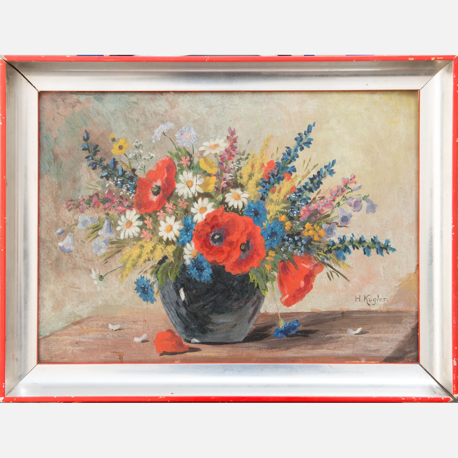 Heinrich Kugler | Still life with flowers | MutualArt