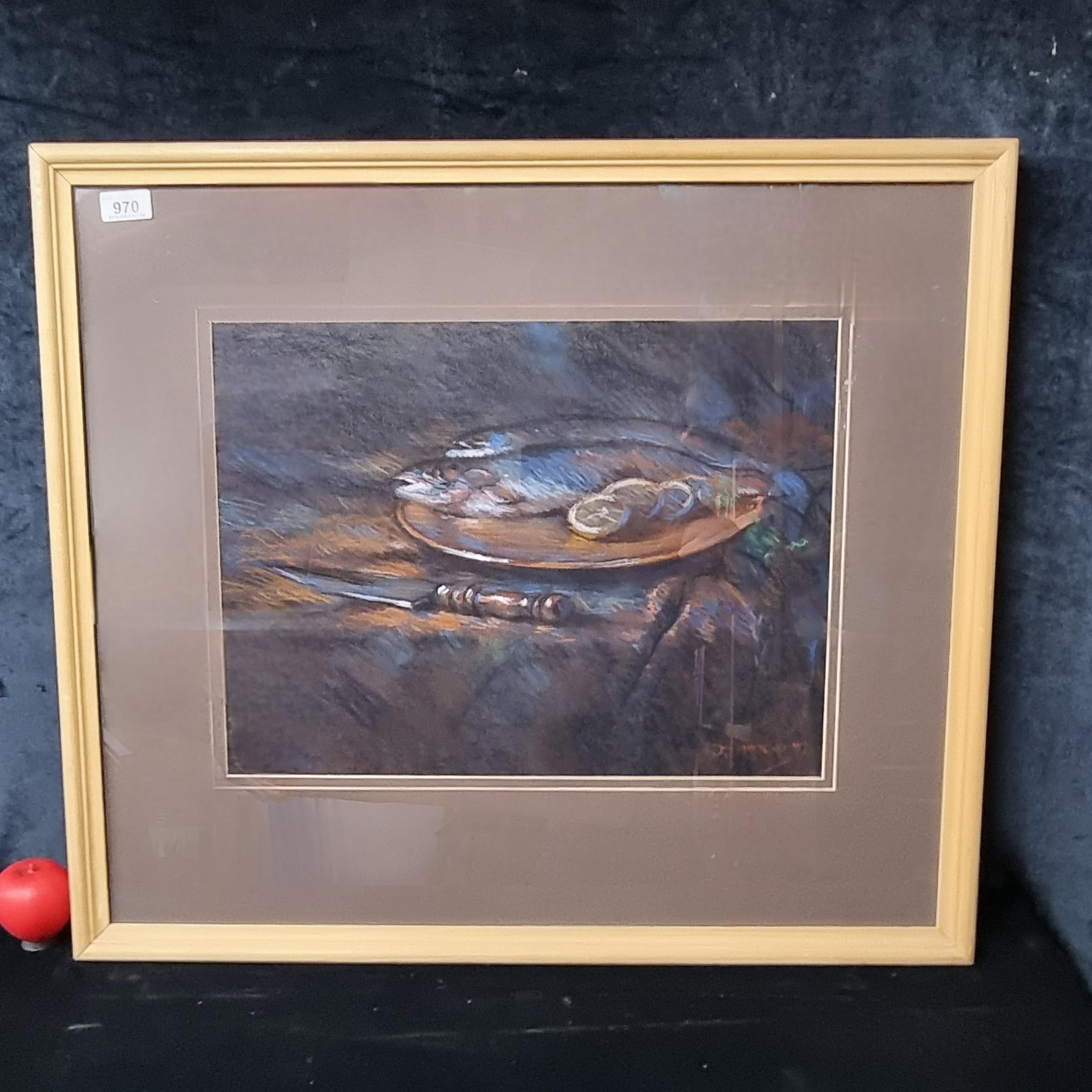 John Mackie | Still Life with Fish'. Features the titular mackerel with ...