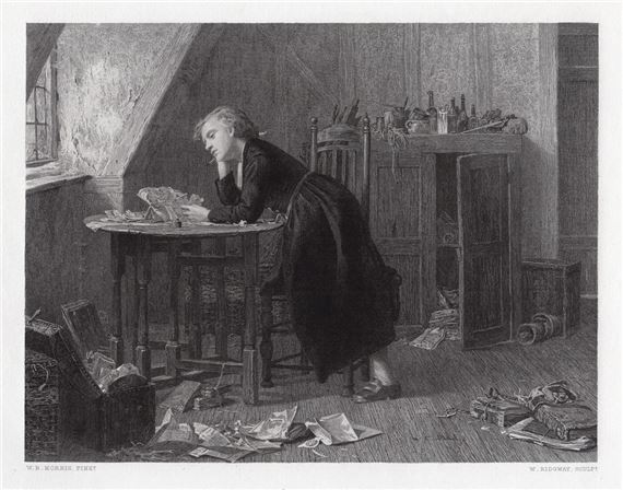 Bill Morris | William Morris Chatterton's Half-Holiday engraving signed ...