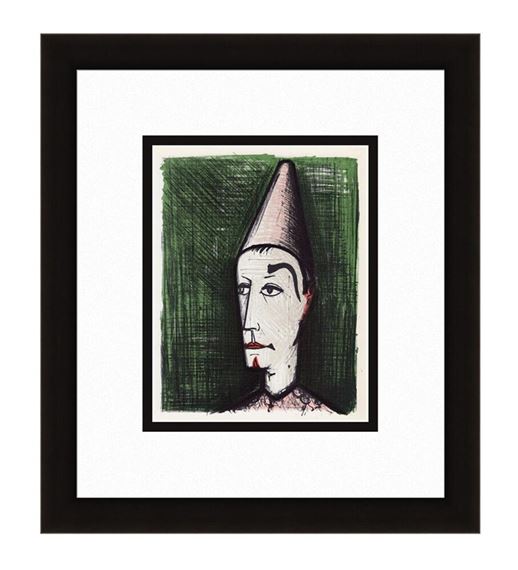 Bernard Buffet | Bernard Buffet The Clown with the Green Background ...