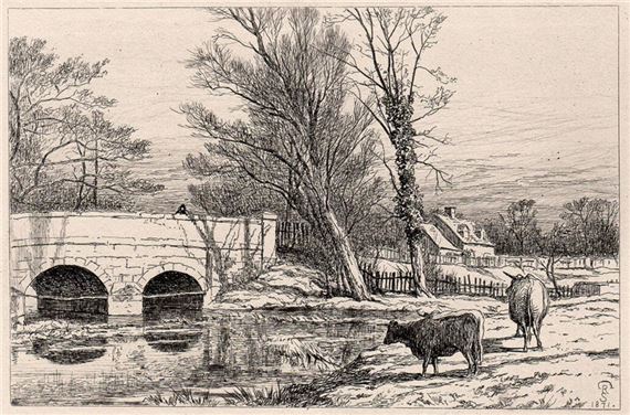 Richard Samuel Chattock | Richard Samuel Chattock Bridge on the River ...