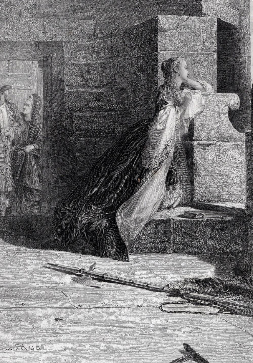 Robert Herdman | 1800s ROBERT HERDMAN Engraving Lady Margaret SIGNED ...