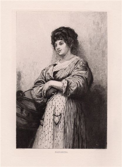 Samuel Luke Fildes | Sir Samuel Luke Fildes Marianina 1878 etching ...