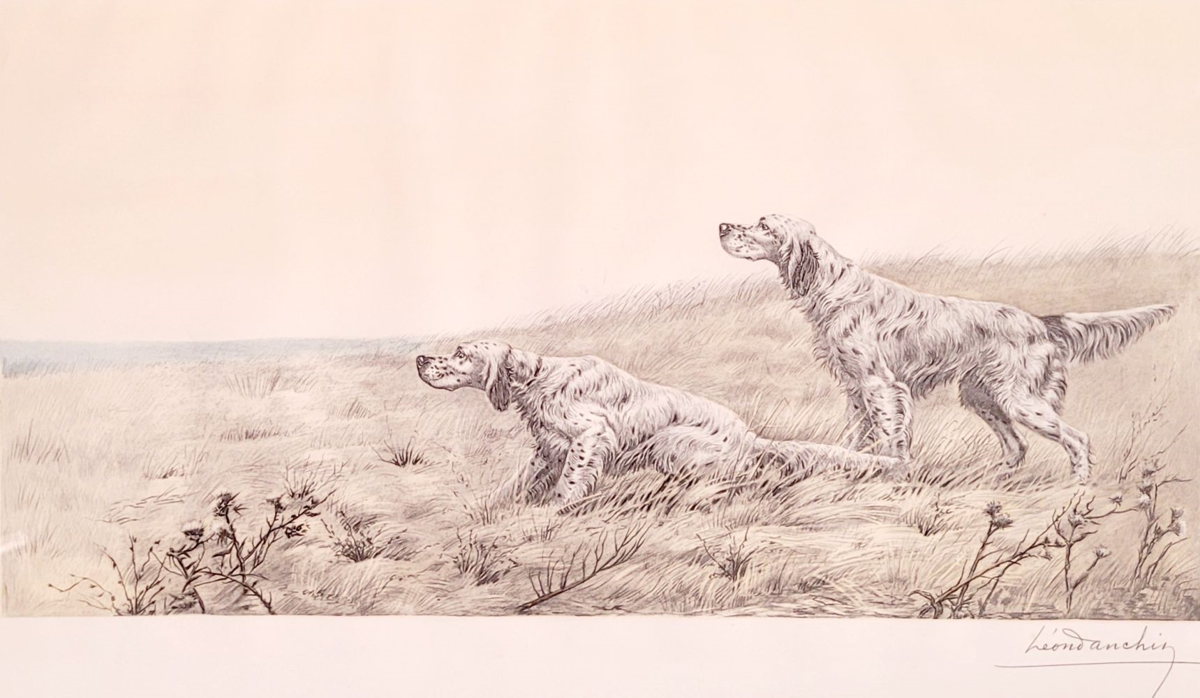 Leon Danchin | A PAIR OF SETTERS | MutualArt