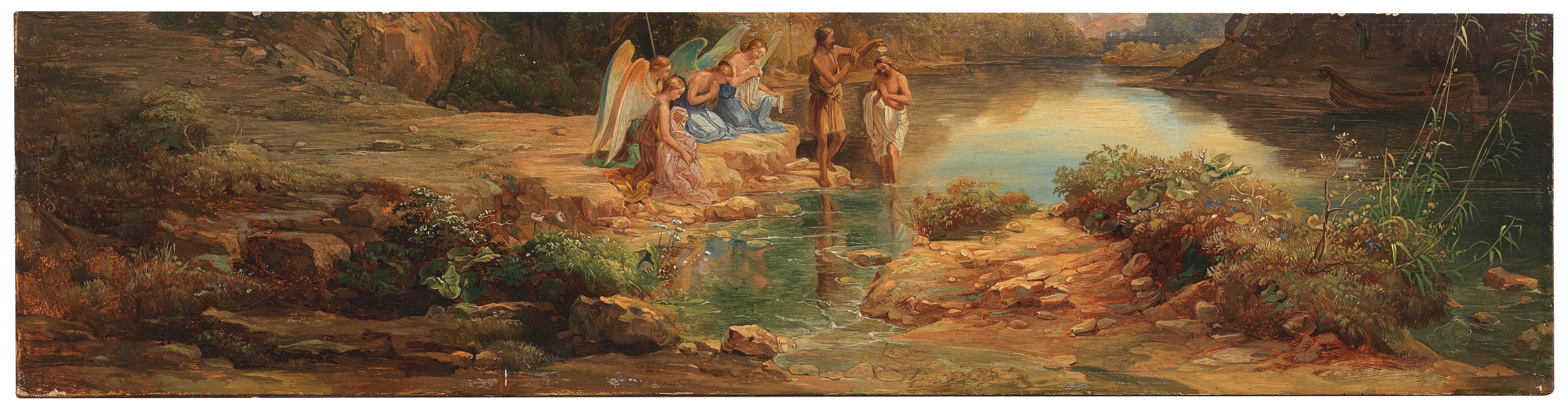 Károly Markó | (1793-1860) Taufe Christi im Jordan | MutualArt