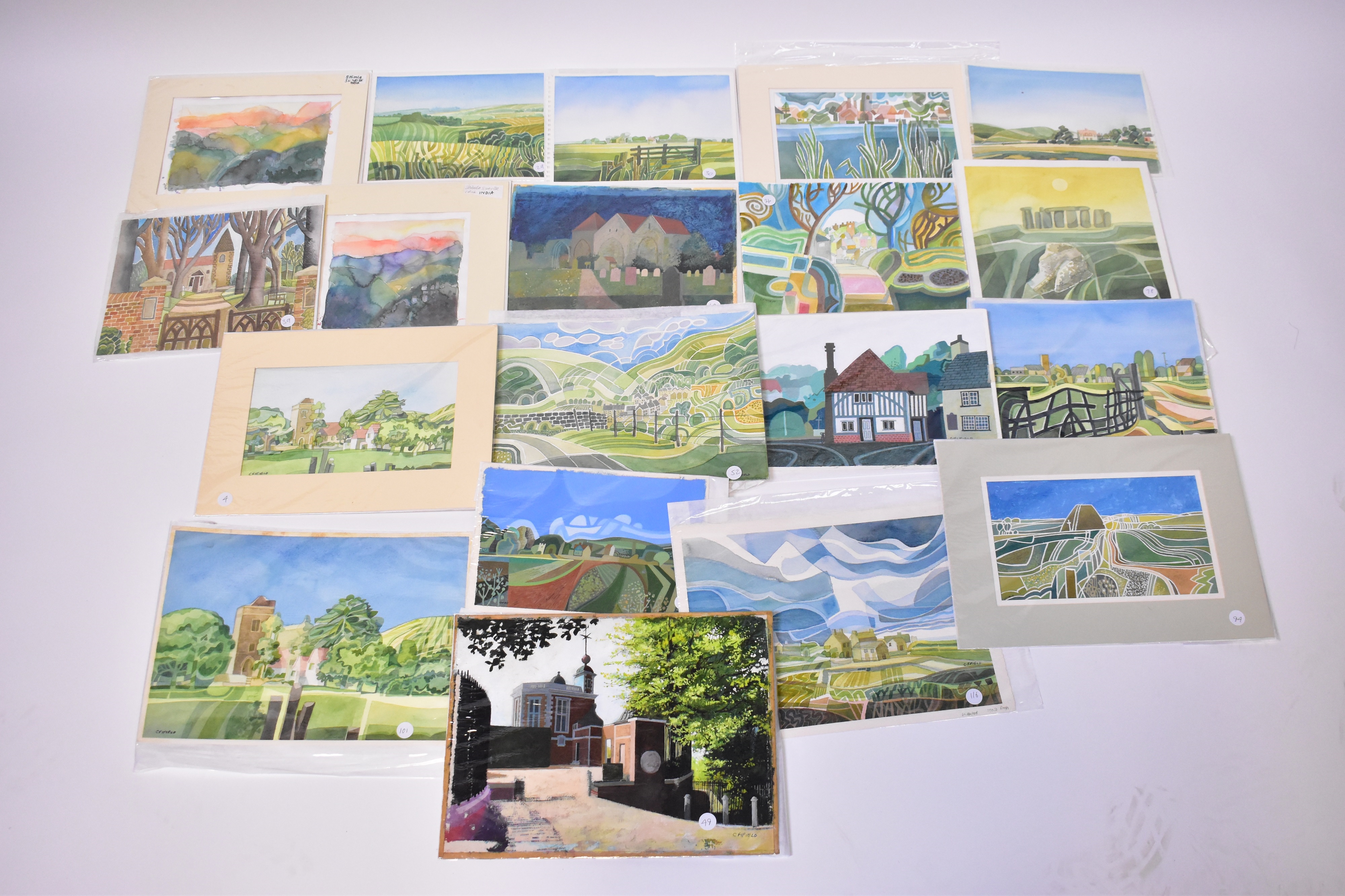 Colin Fifield | COLIN FIFIELD (1940-2022); nineteen various artworks on ...
