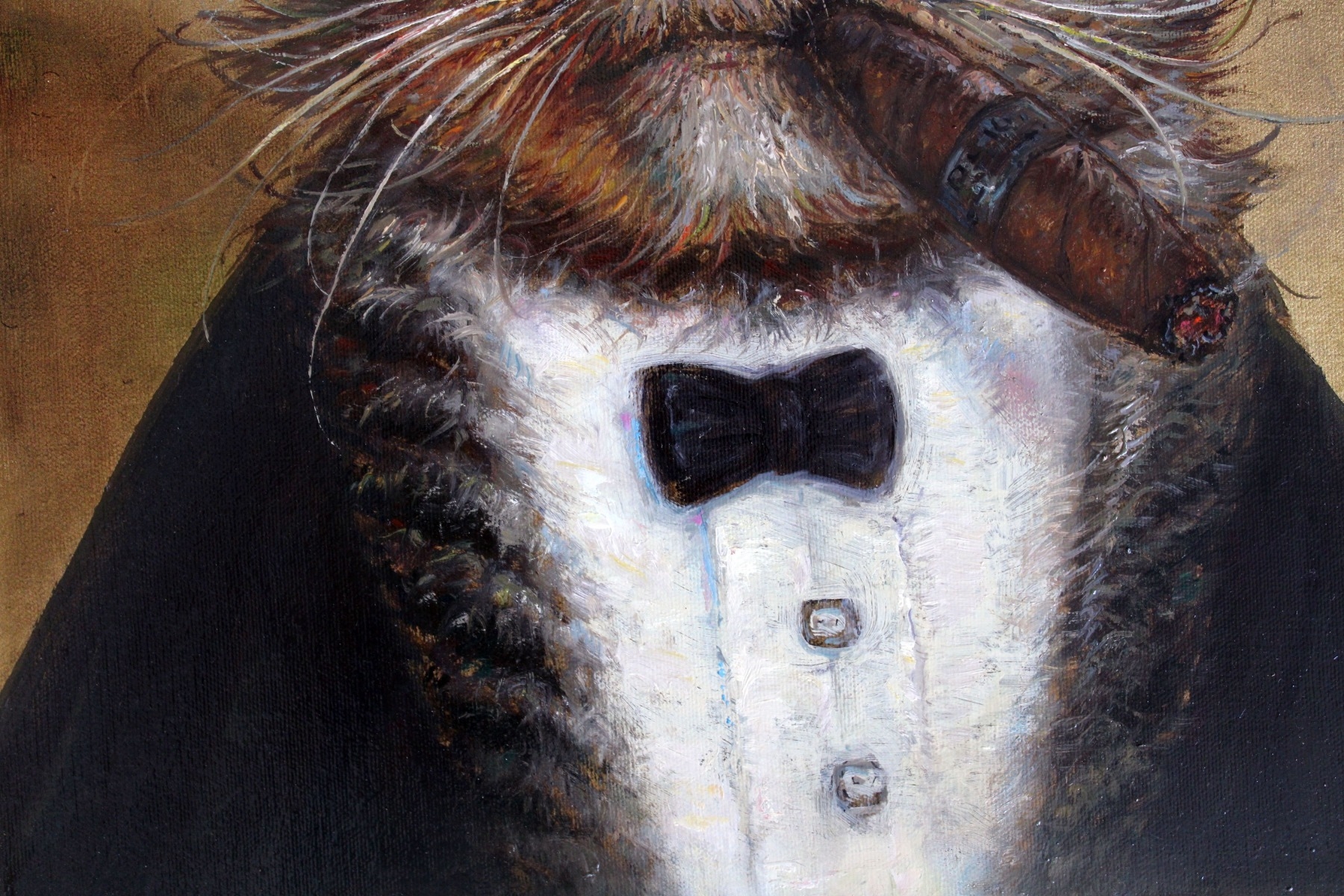 Igor Maikov | Golden cat (2023) | MutualArt