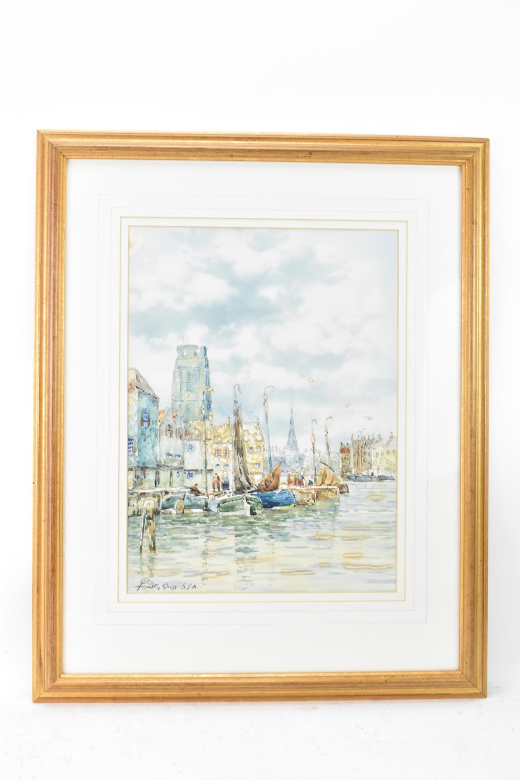 John Hamilton Glass | John Hamilton Glass - A watercolour depicting a ...