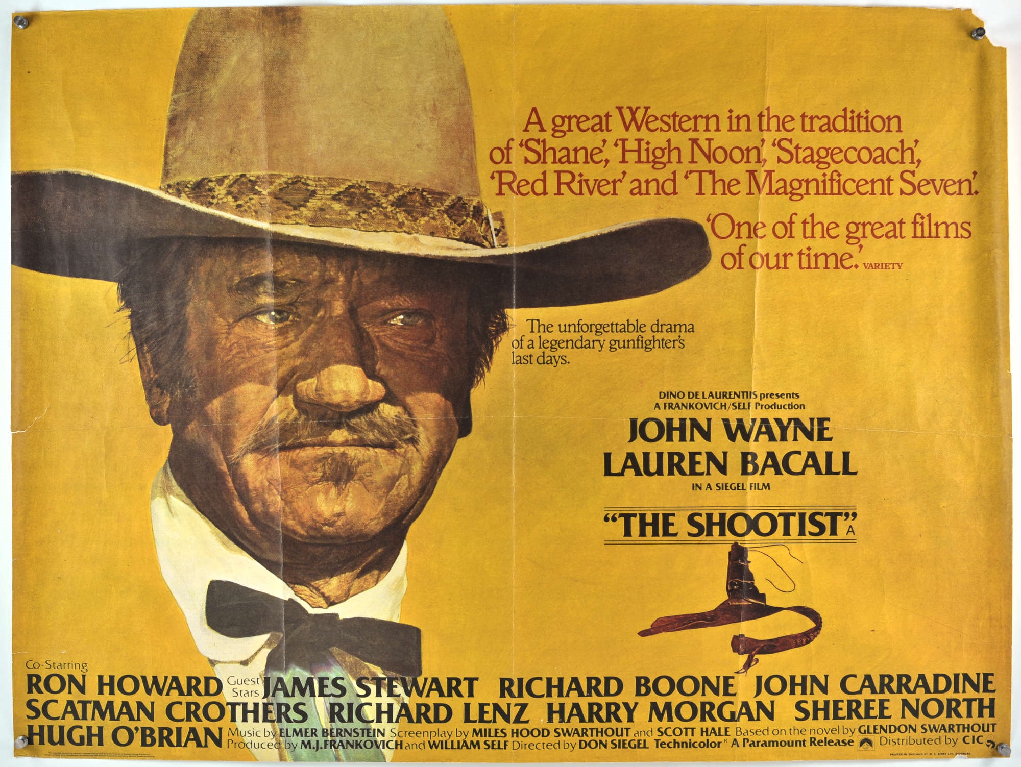 Roger Coleman | The Shootist (1976) British Quad film poster for the ...