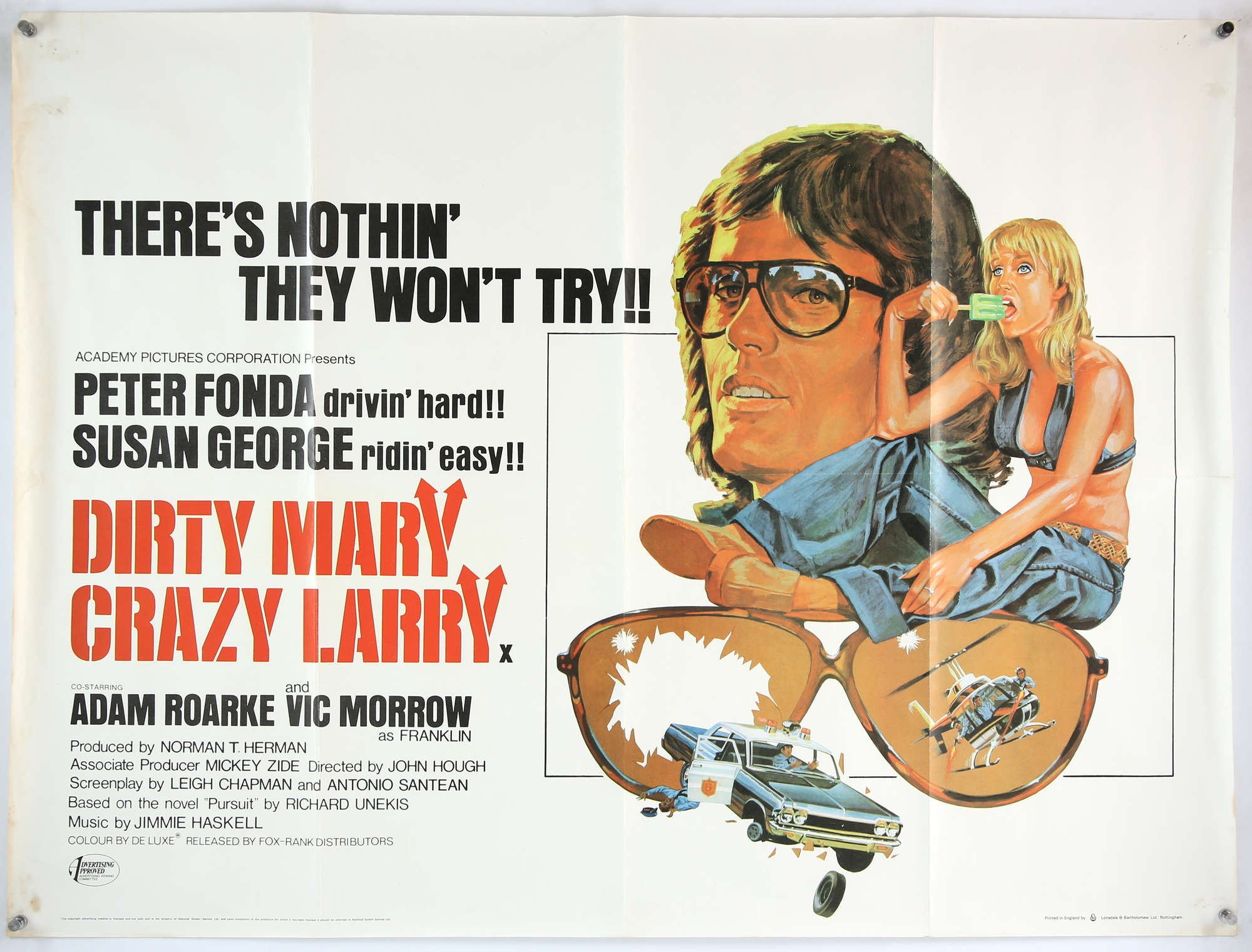 Susan George | Dirty Mary Crazy Larry (1974), British Quad, 40 x 30 ...