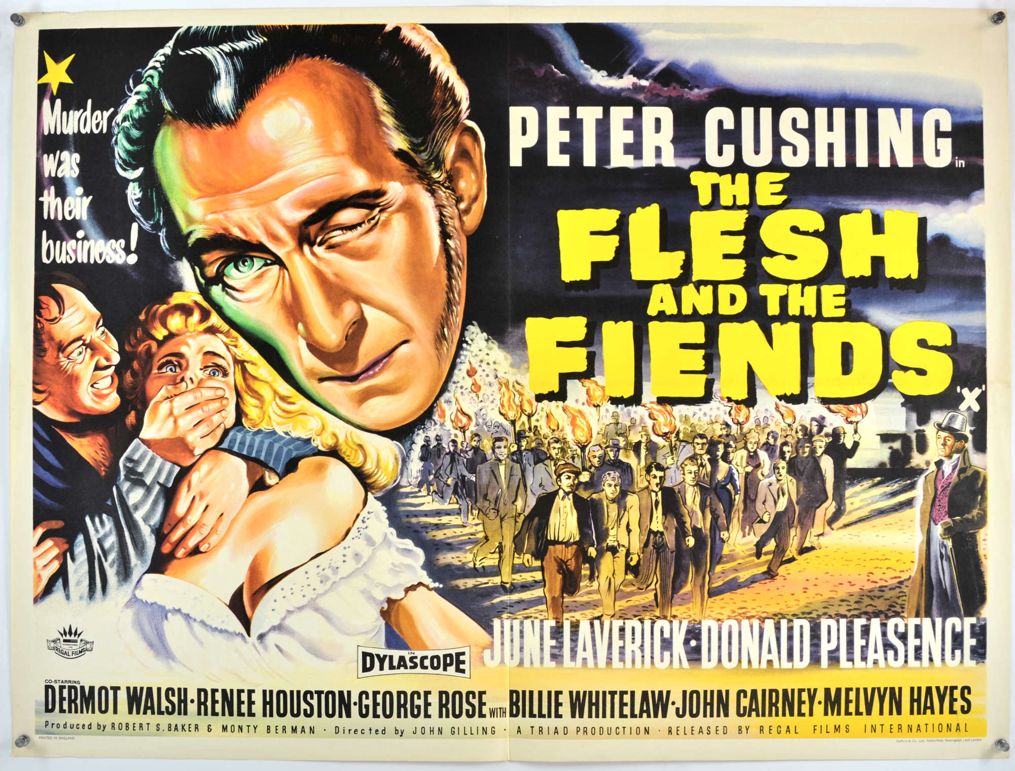 Peter Cushing | The Flesh and the Fiends (1960), British Quad, 40 x 30 ...