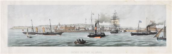 Léon Auguste Asselineau | Entrée du port du Havre (19) | MutualArt