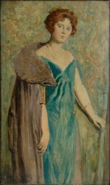 Carl Probst | Lady in a robe (1910 - 1920) | MutualArt