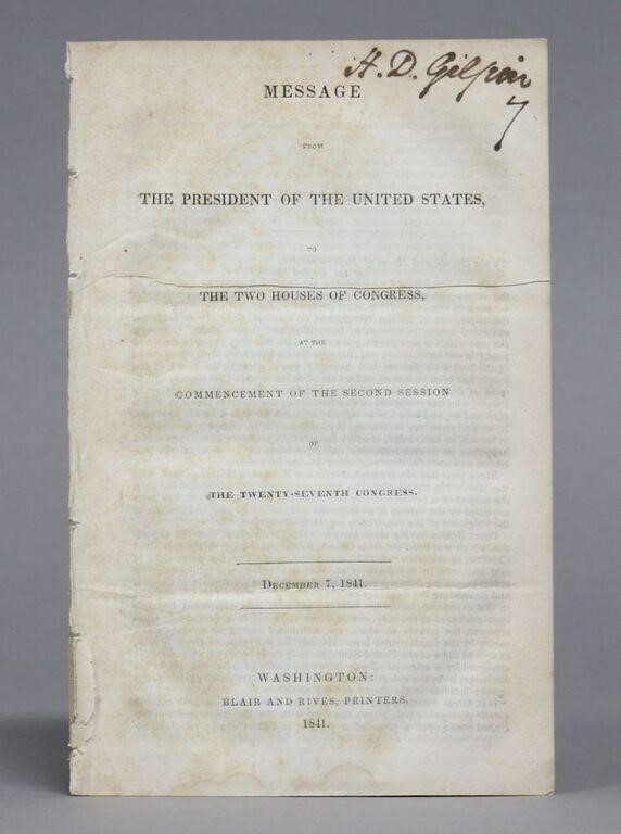 John Tyler | Amistad, Indian War, Slave Trade (1841) | MutualArt