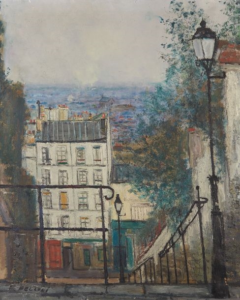 Serge Belloni | Au verso bord de canal | MutualArt