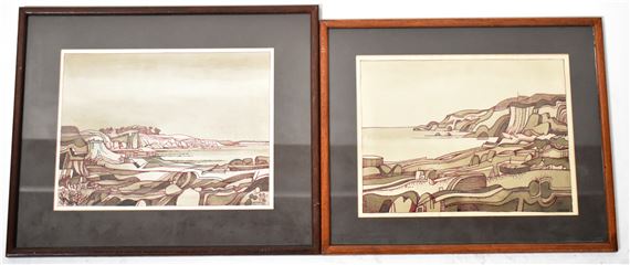 Colin Fifield | COLIN FIFIELD (1940-2022); two monochrome pen and ...