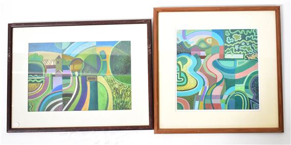 Colin Fifield | COLIN FIFIELD (1940-2022); two acrylics on paper ...