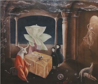 Leonora Carrington Bird Bath 1974 Mutualart