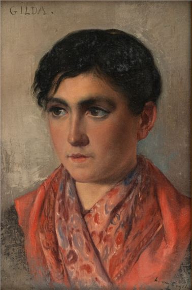 Louis Van Engelen | Portrait de Gilda, 1883 (1883) | MutualArt