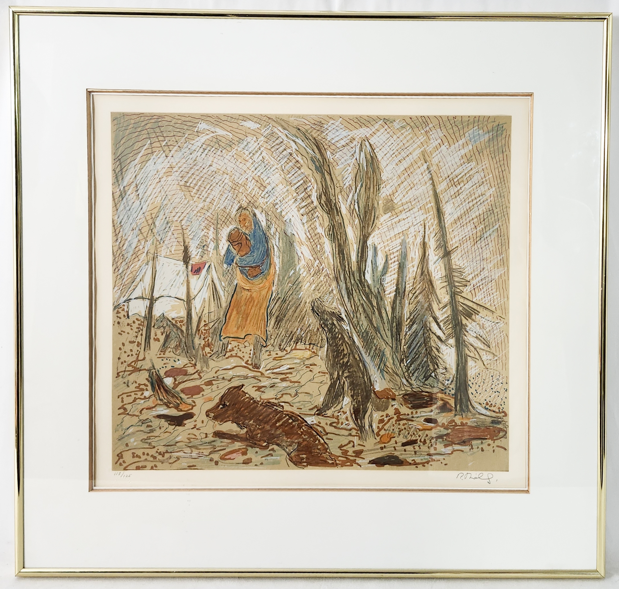 René Richard | Mother at her camp | MutualArt